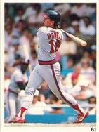 1989 Red Foley Baseball Stickers #1-130 + Cover Cards #1-32 You Pick ...