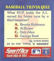 1990 Sportflics Trivia Proofs Baseball Cards #76-153 SUPER RARE! You ...