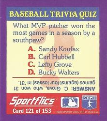 1990 Sportflics Trivia Proofs Baseball Cards #76-153 SUPER RARE! You ...