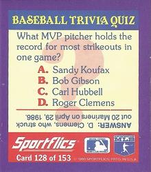 1990 Sportflics Trivia Proofs Baseball Cards #76-153 SUPER RARE! You ...