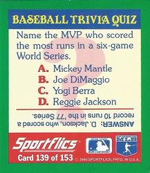 1990 Sportflics Trivia Proofs Baseball Cards #76-153 SUPER RARE! You ...