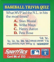 1990 Sportflics Trivia Proofs Baseball Cards #76-153 SUPER RARE! You ...