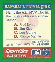 1990 Sportflics Trivia Proofs Baseball Cards #76-153 SUPER RARE! You ...